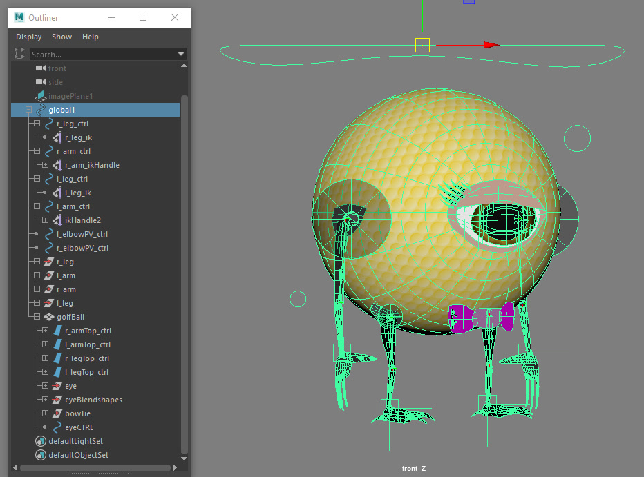 Animating using Flat Planes in Maya